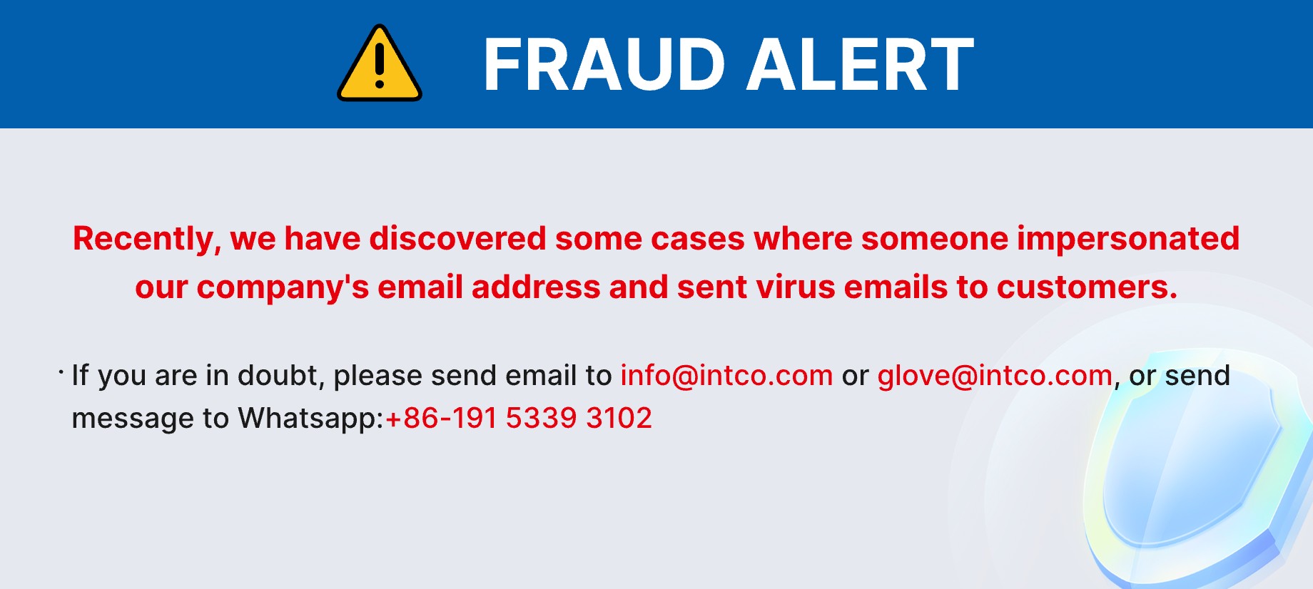 INTCO MEDICAL-INTCO Protects Your Health